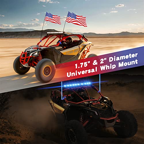 Snapklik.com : UTV Flag Mount, Zidiyoruo Off-Road Whip Light Mount, UTV ...