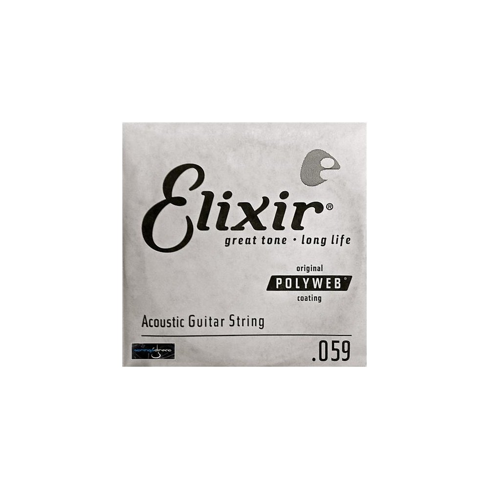 Elixir Strings Acoustic Guitar String POLYWEB Coating .059 : Amazon.in ...