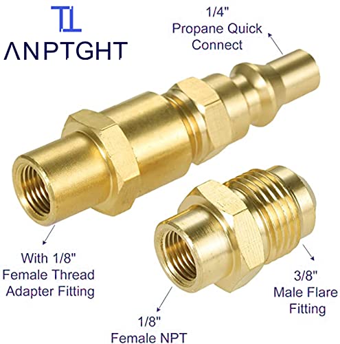 Snapklik.com : ANPTGHT 1/8 FNPT X 1/4 Male Weber Conversion Kit Quick ...