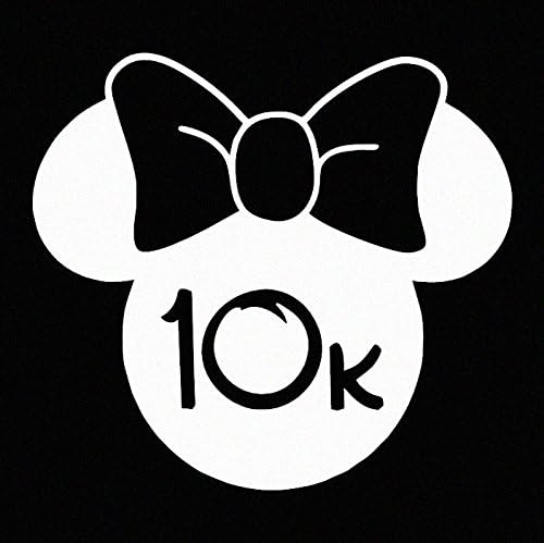 Amazon.com: Run 10k White Vinyl Car Window Decal Sticker : Automotive