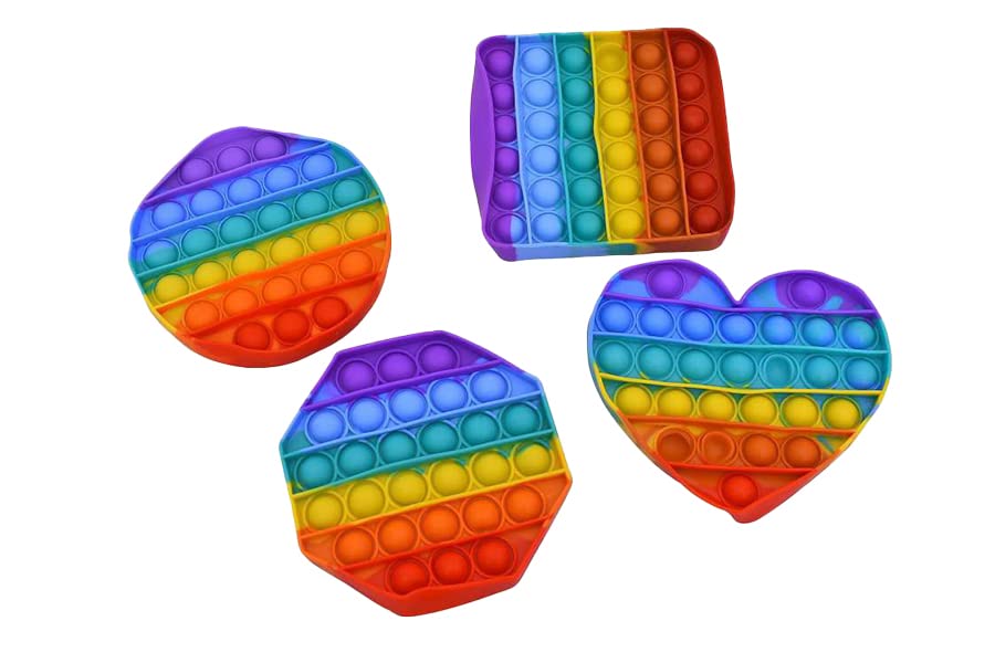 Buy Pop It Fidget Push Pop Bubble Fidget Sensory Silicone Stress Relief ...