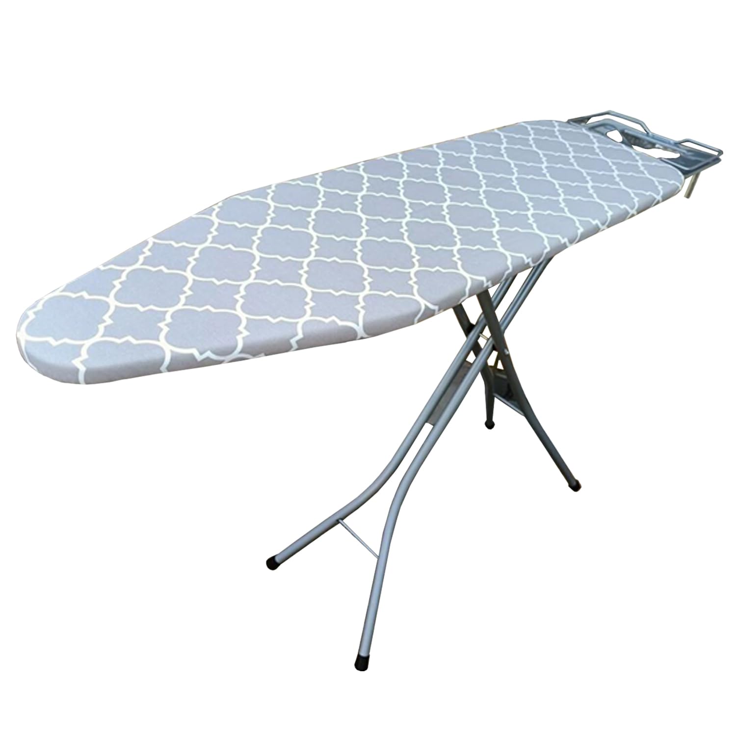 Folding Ironing Board with Iron Rest, 90x30CM Non Slip Feet Strong ...