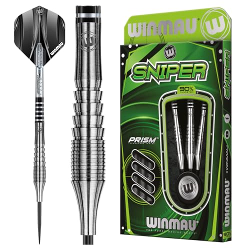 WINMAU Sniper 23 Gram Professional Tungsten Darts with Flights and ...
