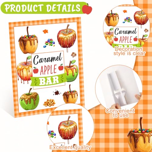 Marspark 14 Pcs Caramel Apple Dipping Bar Station Decorating Set for ...