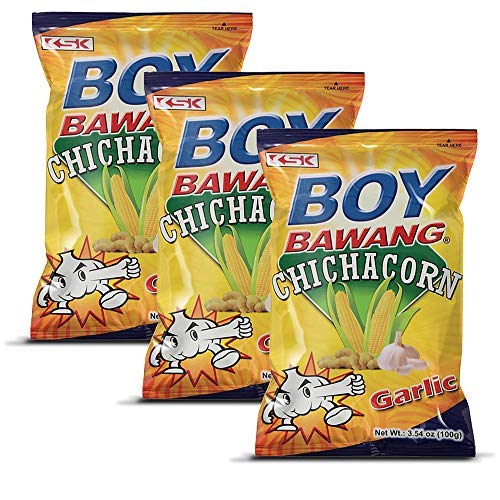 Amazon.com: 3 Packs Boy Bawang Chichacorn Garlic Flavor 3.54 Oz Per ...