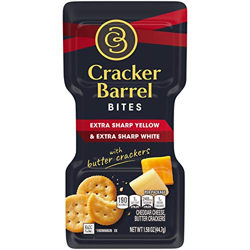 Amazon.com: Cracker Barrel Bites, Extra Sharp Yellow Cheddar & Extra ...