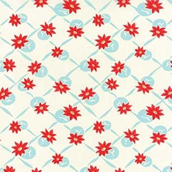 Moda Bonnie Camille Miss Kate Floral Creamy White Aqua Polka : Amazon ...