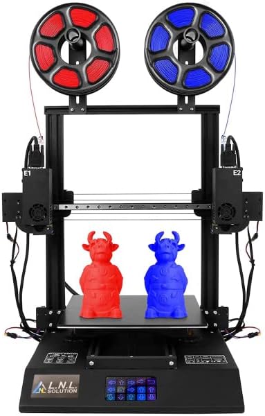 OLAPRIN Multi-Color Printing 3D Printer, Dual extruder Single Nozzle ...