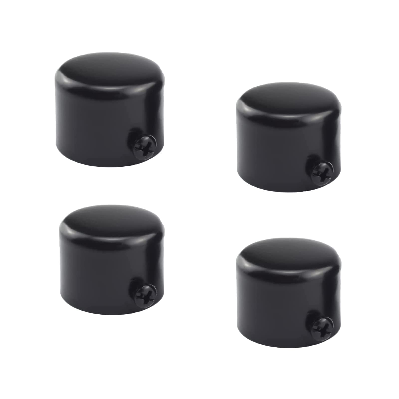 Amazon.com: ECESLENT Window Curtain Rod End Cap 4 Pcs Metal Curtain ...