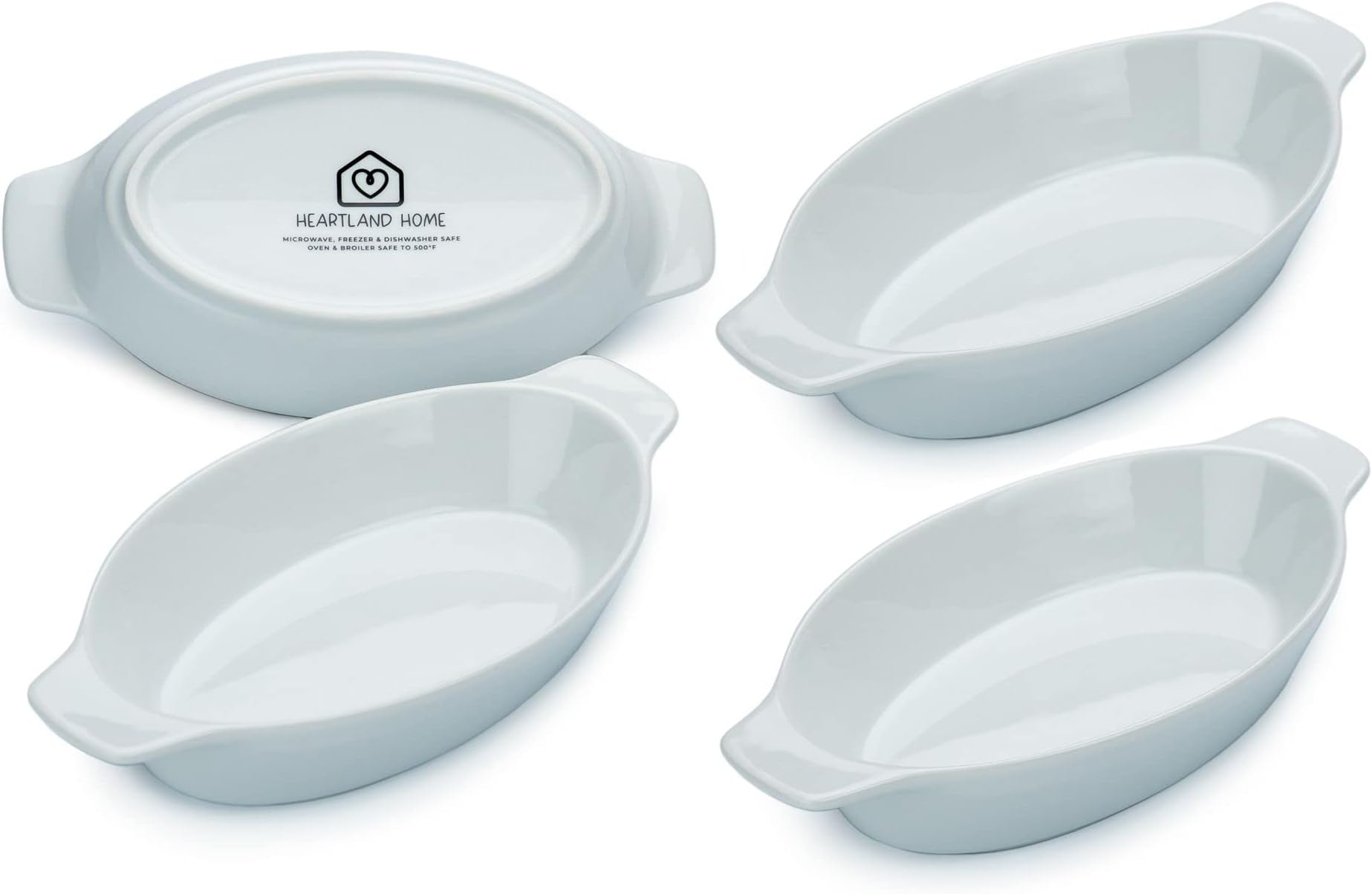 Amazon.com: CorningWare French White 15-Ounce Oval Dish: Baking Dishes ...