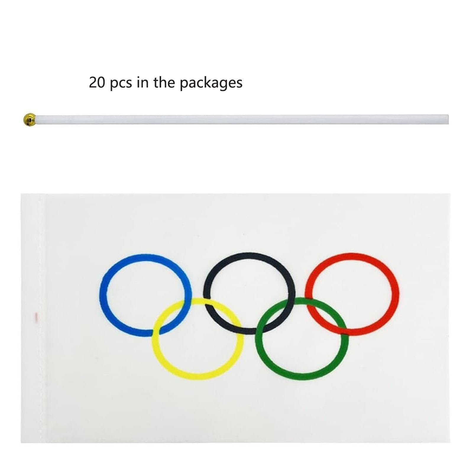 Snapklik.com : Olympic Hand Flags20Pcs Small Olympic Rings,5x8 Inch ...