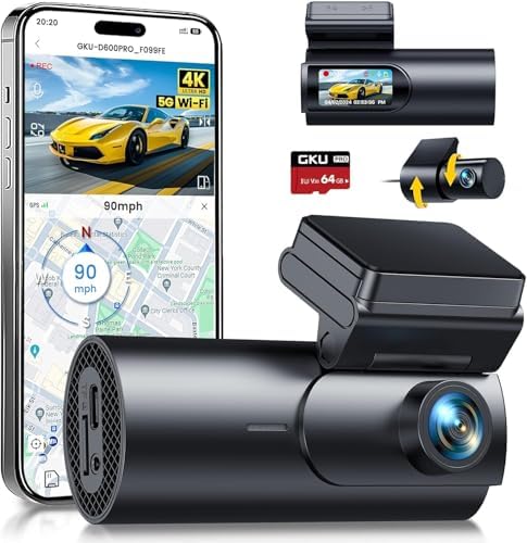 JHDZ Sherum Dash Cam, Dashcam caméra Avant et arrière, enregistreur de ...