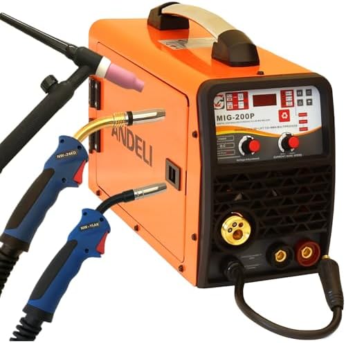 ANDELI 200A Aluminium Pulse MIG/MAG DC Inverter Welder Gas Gasless Lift ...