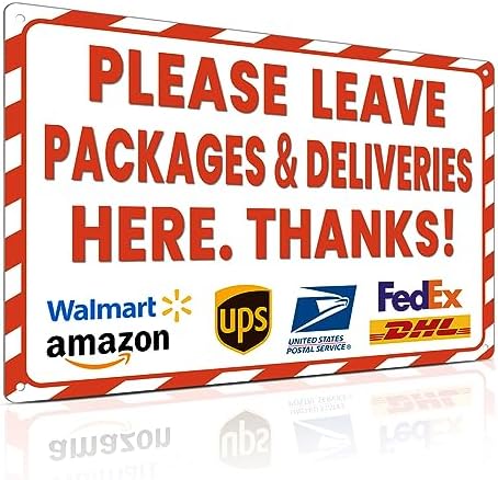 Amazon.com: ALKB Package Delivery Sign for Outdoor Use - Please Deliver ...