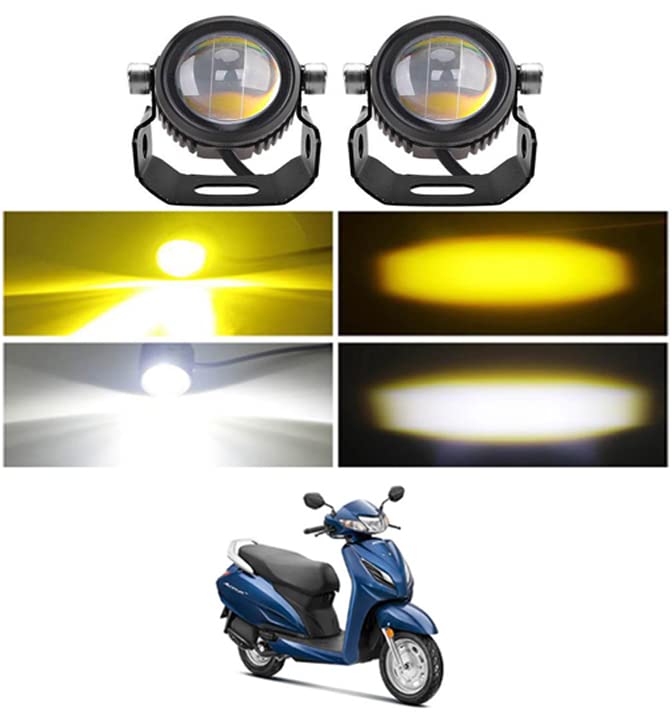 RKPSP Mini LED Driving Fog Lights,Amber and White Projector High Low ...