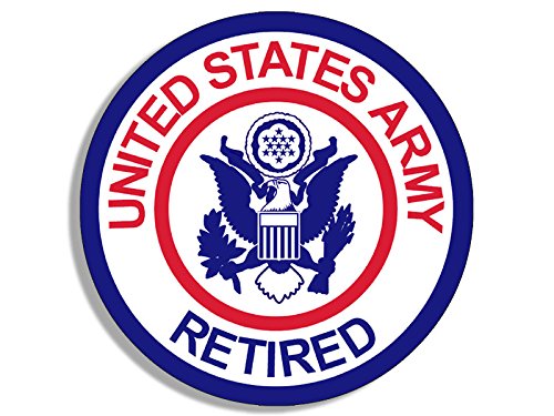 Amazon.com: RWB Round Army Retired Seal Sticker (Logo Vet Veteran ...