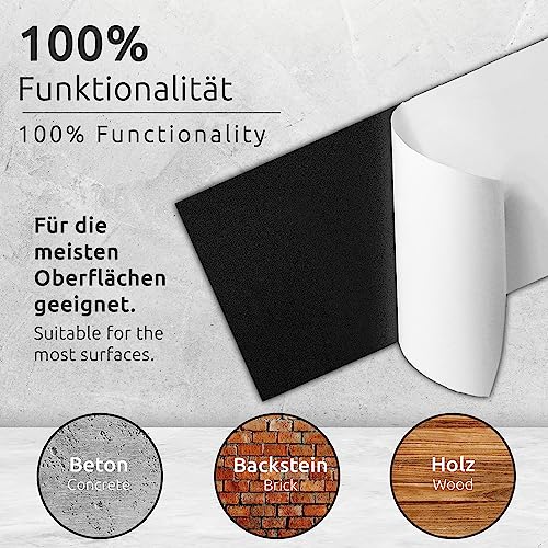 ECENCE Auto-Türschutz 2er Pack Schwarz für Garage und Carport