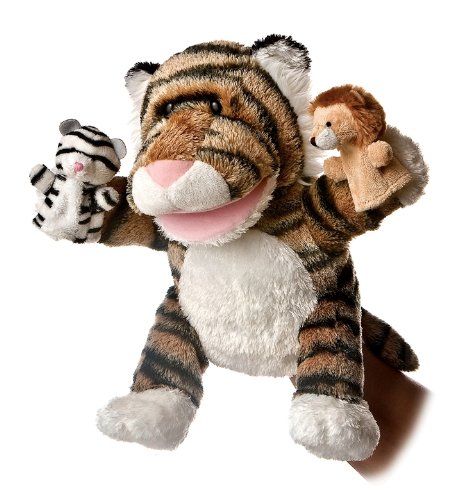 Buy Aurora Plush Tiger Velcro Playtime Puppet - 12" Online at Low ...