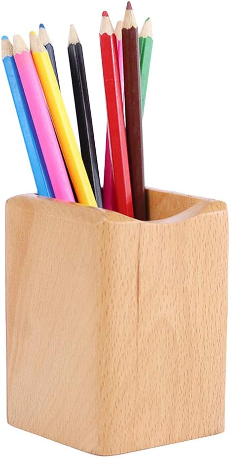 Amazon.com: Wooden Pen Box Multiple-Use Desk Organizer Wood Storage Box ...