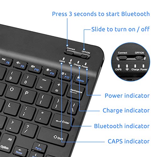 Snapklik.com : EDIVIA Fire HD 10 Wireless Keyboard,Universal Slim ...