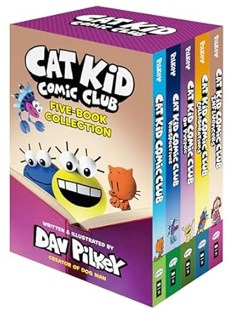 Cat Kid Comic Club: Five-Book Collection : Pilkey, Dav: Amazon.com.au ...