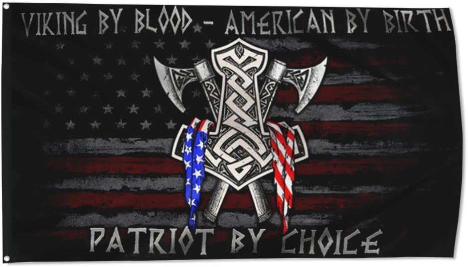 Amazon.com : Scandinavian Viking Raven Flag 3 x 4 Foot Red and Black ...