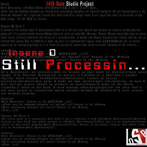 Play Still Processin... by Insane D on Amazon Music