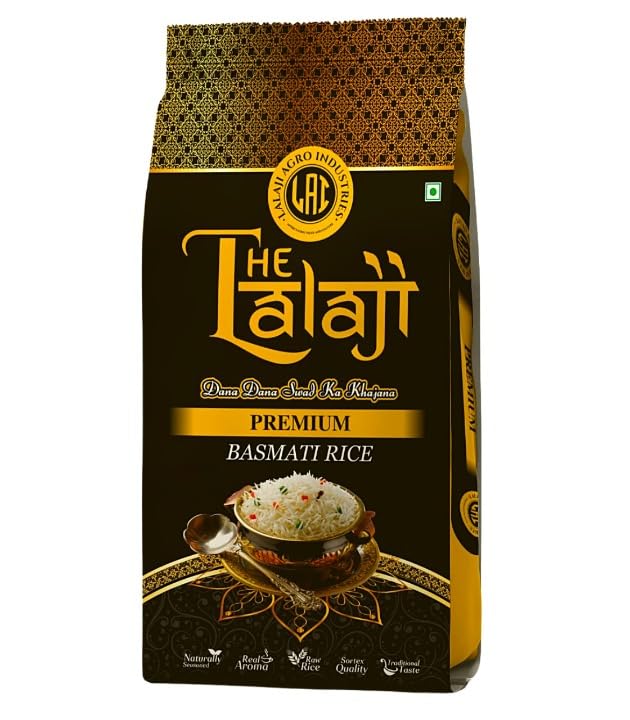 The Lalaji Premium Basmati Rice | Extra Long Grain Perfectly Aged Rice ...