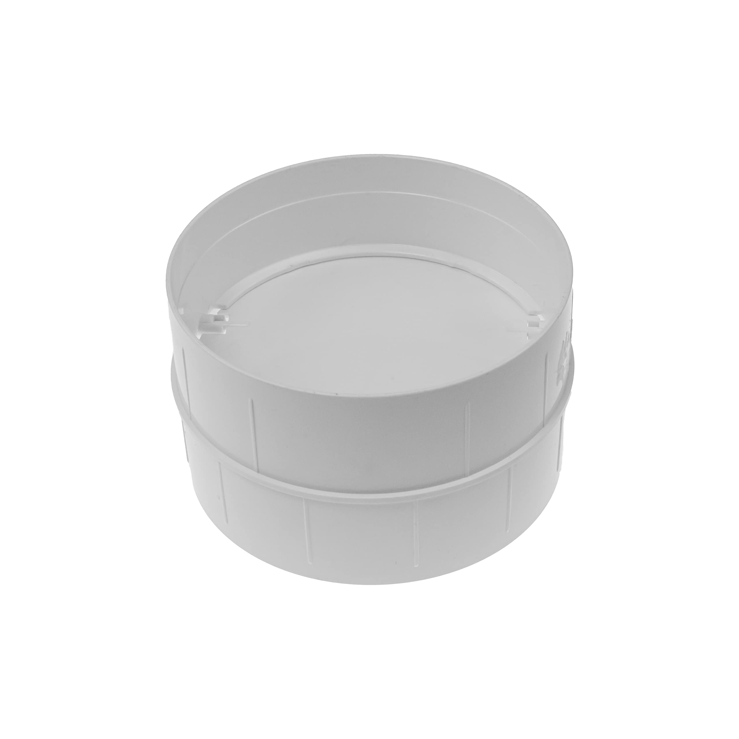 Snapklik.com : Plastic 4" Inch Inline Backdraft Damper Exhaust Connector