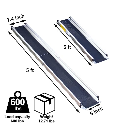 Snapklik.com : Redder Redder 3 To 5 FT Wheelchair Ramps, Retractable ...