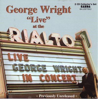 George Wright - George Wright "Live" at the Rialto - Amazon.com Music