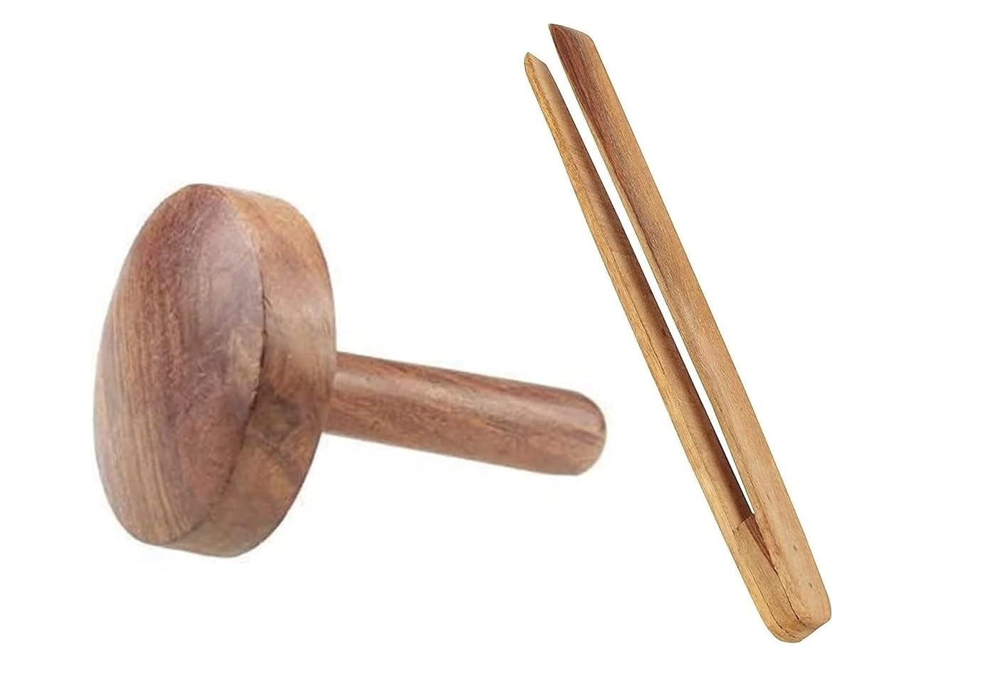 Buy Wooden Chapati Press Roti Fluffer Paratha Indian Acupressure Datta ...