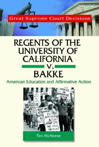 Amazon.com: Regents of the University of California V. Bakke: American ...