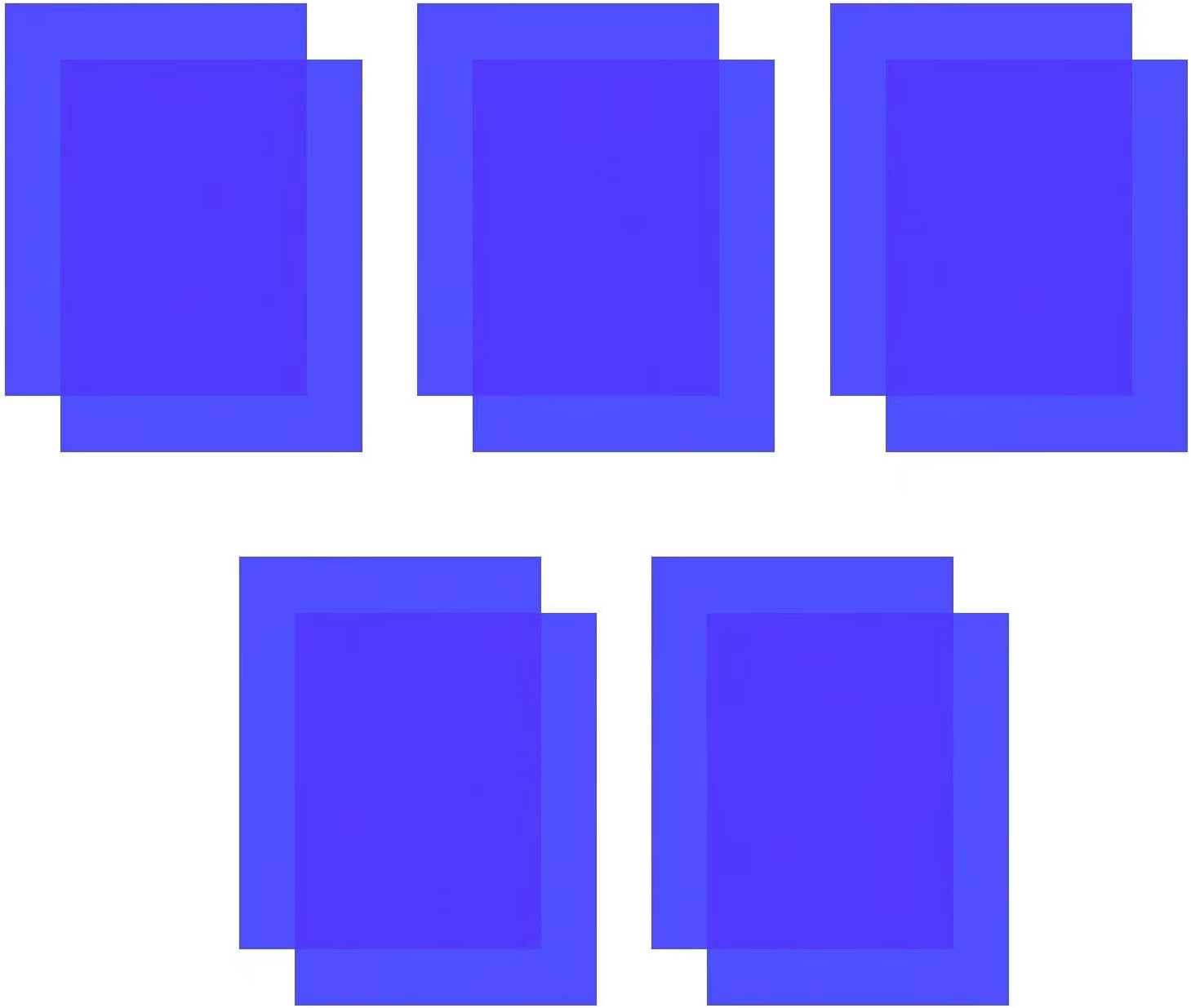 Amazon.com : 10 Pieces Transparent Blue Correction Lighting Gel Filter ...