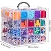 Amazon.com: QUEFE 4-Tier Stackable Storage Container Box with 40 ...