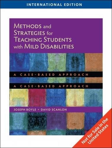 Methods and Strategies for Teaching Students with Mild Disabilities ...