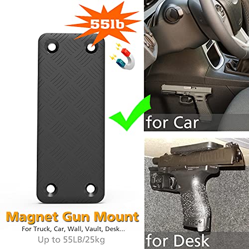 Snapklik.com : 4Pcs Gun Magnet Mount, 55 Lb Rating,Magnetic Gun Holster ...
