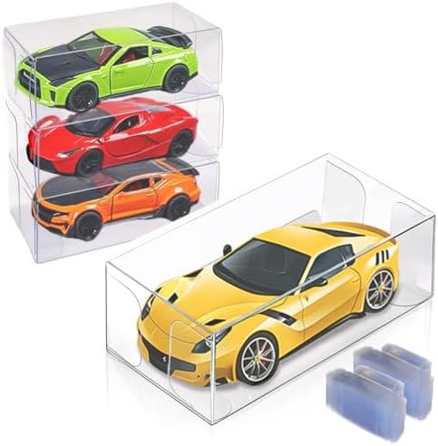 Amazon.com: 100 Pcs 1/64 Scale Display Case for Hot Wheels, Matchbox ...
