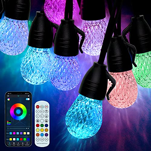 Best Outdoor LED String Lights, Heavy-Duty 48FT Decorative LED