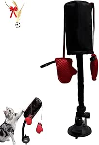 Amazon.com: Cat Boxing Toy, Interactive Cat Punching Bag with Suction ...
