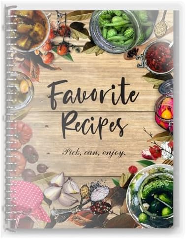 Amazon.com: Recipe Book to Write in Your Own Recipes 8.5 x 11 Removable ...