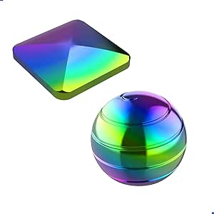 Amazon.com: Kinetic Desktop Toy Fidget Colorful Office Rotary ...