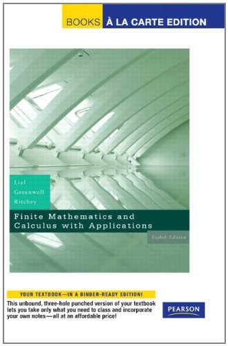 Finite Mathematics and Calculus with Applications, Books a la Carte ...