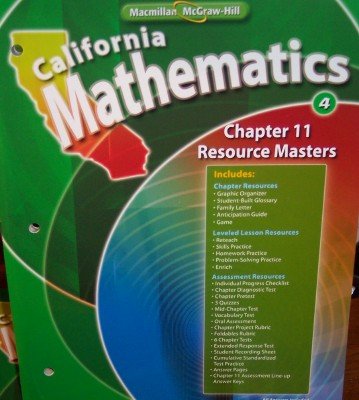 Chapter 11 Resource Masters Grade 4 (California Mathematics, Math ...