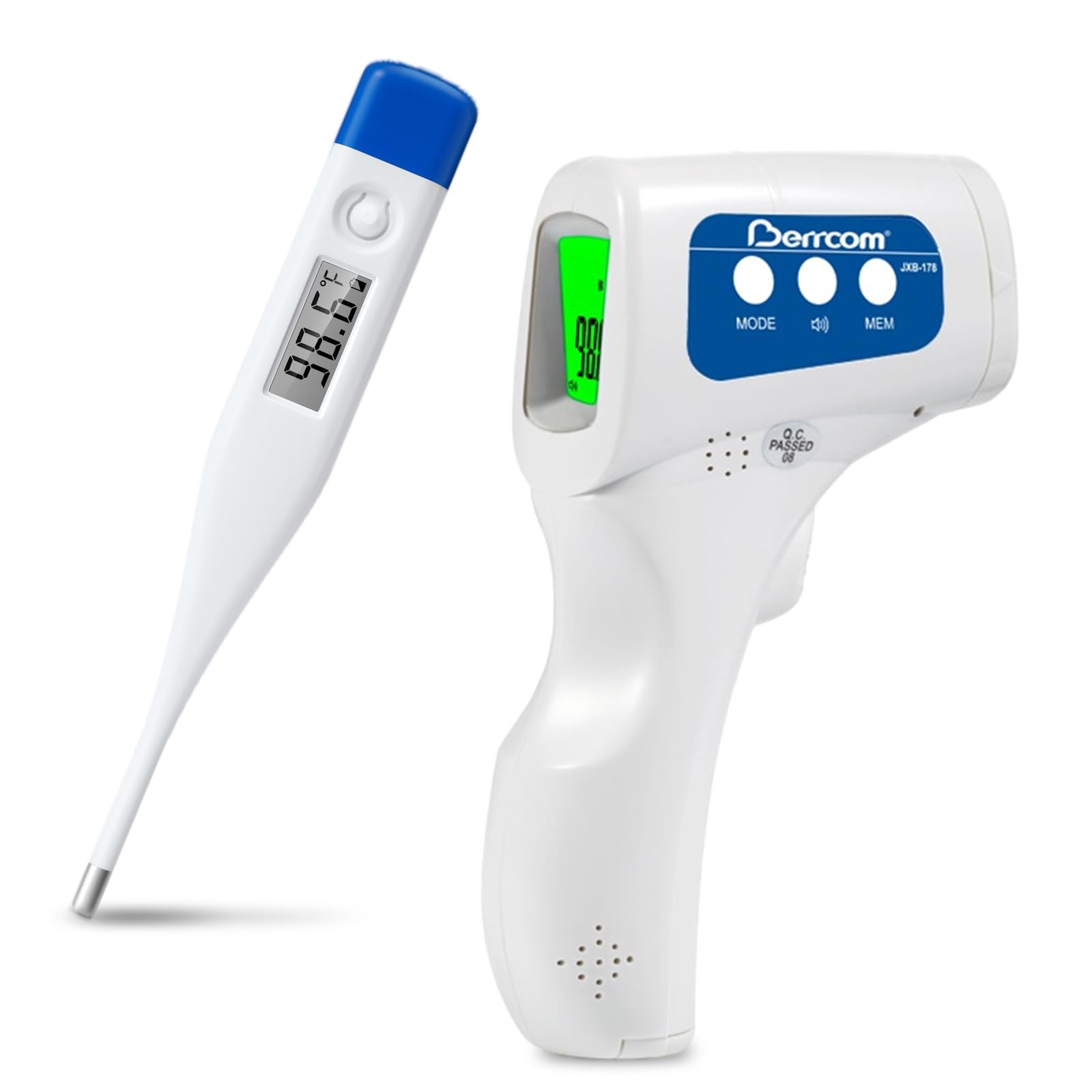 Amazon.com: [Value Bundle] Berrcom Digital Thermometer DT007 & Berrcom ...