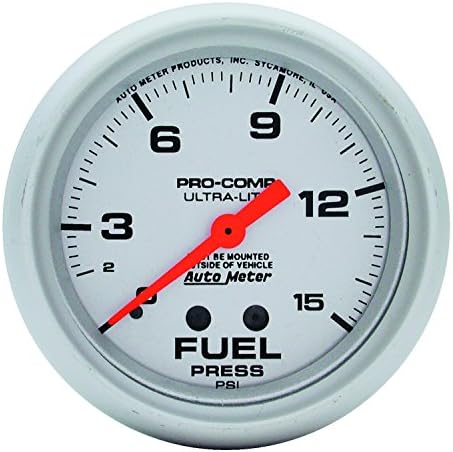 Amazon.com: Auto Meter 4411 Ultra-Lite Mechanical Fuel Pressure Gauge ...