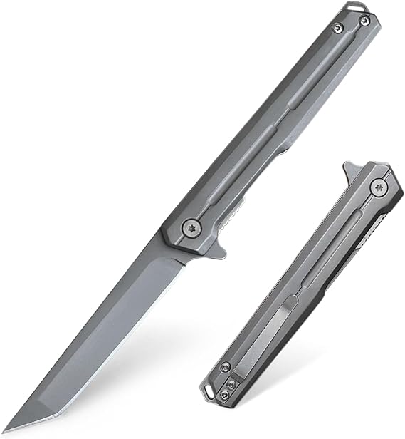 VIFUNCO Pocket Knife for Men, Tanto Knives with Clip, EDC Knife for Camping - Amazon.com