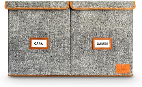 Amazon.com: Korgi Co Large Toy Storage Bin with Double Lid and Handles ...