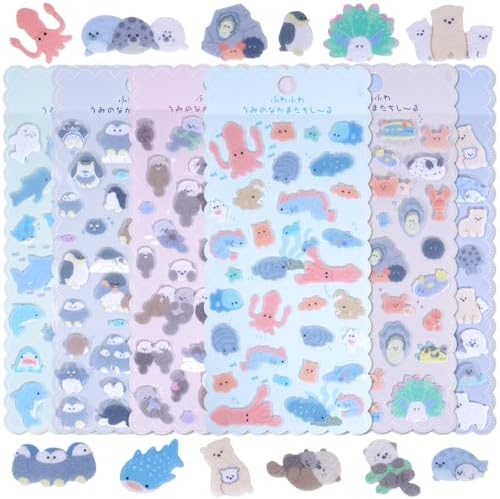 Amazon.com: SHANGRLA Cute Cat Stickers for Scrapbooking Adults & Kids ...