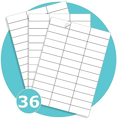 Triplast 50 x Multipurpose A4 Label Sheets - 36 Labels Per Sheet (70 x ...